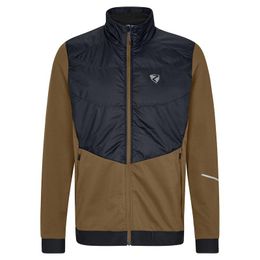 Ziener Funktionsjacke »NESKO« braun 46 46 körpernah geschnittene Herren Hybrid Jacke