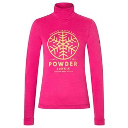 super.natural - Women's Powder Junkie Turtle - Longsleeve Gr XS rosa