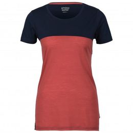 Stoic - Women's MerinoMesh150 BensjonSt. II T-Shirt - Merinoshirt Gr 34 rot