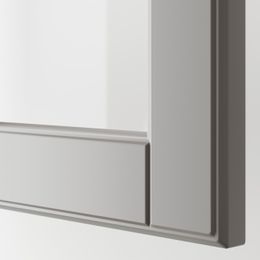 IKEA METOD Wandschrank mit Böden/2 Glastüren