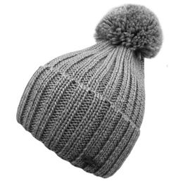 CAPO - Ribbed Beanie Wool Pompon - Mütze Gr One Size grau