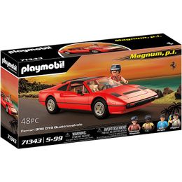 Playmobil 71343 Magnum, p.i. Ferrari 308 GTS Quattrovalvole Spielset, Rot