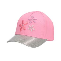 Sterntaler - Basecap BLÜMCHEN in rosa/silber, Gr.49