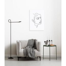 Komar Leinwandbild Sketch me, (1 St), 40x60 cm (Breite x Höhe), Keilrahmenbild, schwarz|weiß