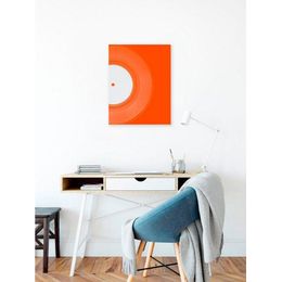 Komar Leinwandbild White_Vinyl, (1 St), 30x40 cm (Breite x Höhe), Keilrahmenbild, orange