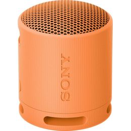 Sony SRS-XB100 Stereo Bluetooth-Lautsprecher (Bluetooth, Kabellos, wasser- und staubdicht, 16-Std.-Akku, umweltfreundlich), orange