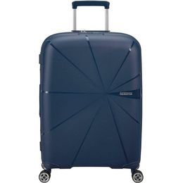 American Tourister® Hartschalen-Trolley Starvibe, navy, 67 cm, 4 Rollen, mit Volumenerweiterung; enthält recyceltes Material, blau