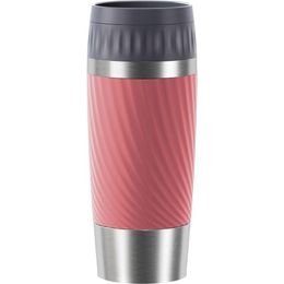 Emsa Thermobecher Tavel Mug Easy Twist, Edelstahl, 0,36L, Edelstahl, 360°Trinköffnung, spülmaschinenfest,4h warm/ 8h kalt, rosa