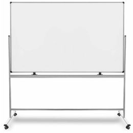 Floordirekt - Whiteboard Stanford pro Emailliert Mobil & drehbar 120 x 180 cm - Weiß
