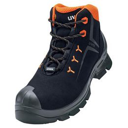 Uvex 2 MACSOLE® Stiefel S3 schwarz, orange Weite 10 Gr. 35 - Schwarz