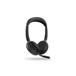 Jabra Evolve2 65 Flex UC Kopfhörer (Active Noise Cancelling (ANC), Bluetooth, Stereo USB-A), schwarz