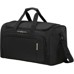 Samsonite Reisetasche Respark, ozone black, 55 cm, Handgepäcktasche Reisegepäck mit Trolley-Aufsteck-System, schwarz