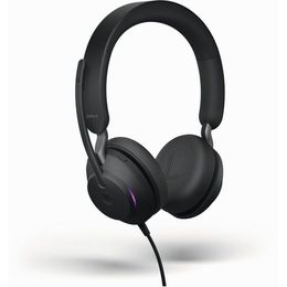 Jabra Evolve2 40 SE MS Kopfhörer (Noise-Cancelling, USB-C Stereo), schwarz