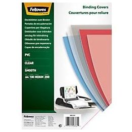 Fellowes Einbanddeckel DIN A4 Transparent PVC (Polyvinylchlorid) 5376102 100 Stück