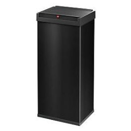 Hailo Big-Box Swing XL Abfalleimer mit Schwingdeckel 52 L Schwarz Kunststoff, Stahl