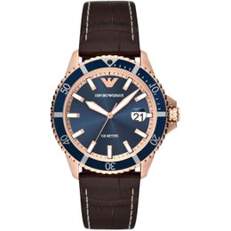 Quarzuhr Emporio Armani "AR11556" Armbanduhren braun Herren Hochzeitsmode Armbanduhr, Herrenuhr, Datum, analog