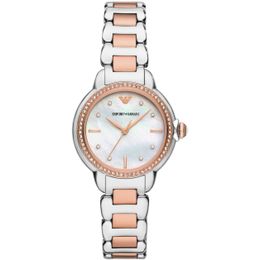 Quarzuhr Emporio Armani "AR11569" Armbanduhren rosegold (silberfarben, roségoldfarben) Damen Quarzuhren