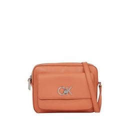 Calvin Klein Mini Bag RE-LOCK CAMERA BAG W/FLAP, mit CK-Emblem vorne, orange