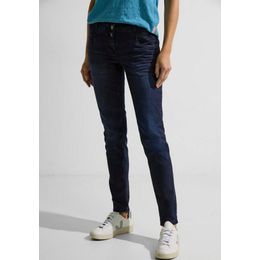 Cecil 5-Pocket-Jeans mit random Waschung, blau