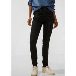 Street One Slim-fit-Jeans im 5-Pocket-Stil, schwarz