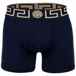 Versace Boxershorts Herren Größe L beige / dunkelblau
