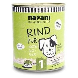 Bio-Dosenfutter für Hunde, Rind pur 800 g