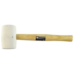 Proregal® Hammer Gummihammer Weiß 0,34 kg Holzgriff