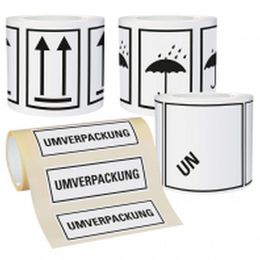 Dreifke Hinweisschild Sorgenfrei-Set Verpackungskennz.,Haftpapier,div. Verpackungskennz.