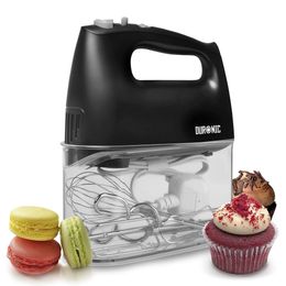Duronic Handmixer, Duroni HM4 BK Handrührer, Mixer mit 400W