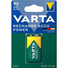 Varta RECHARGE ACCU Power 9V, 1er Blister Akku Akku