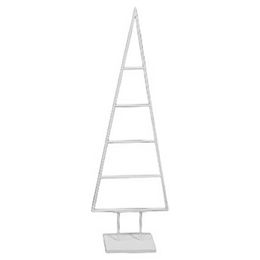 my home Dekobaum Maischa, Weihnachtsdeko aus Metall (1 St), zum individuellen Dekorieren, weiß, 34 cm x 108 cm
