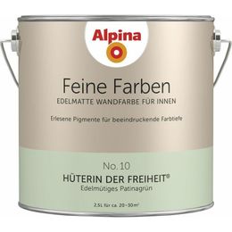 Feine Farbe No 10 2,5 l Edelmütiges Patinagrün Hüterin der Freiheit - Alpina