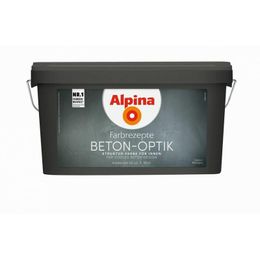 Alpina - Innenfarbe Beton-Optik 3 l Basis & 1 l Finish matt Wandfarbe Deckenfarbe