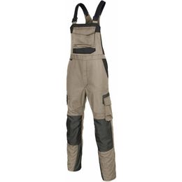 KÜBLER WORKWEAR Kübler Innovatiq Latzhose sandbraun/schwarz Gr. 90 - Braun