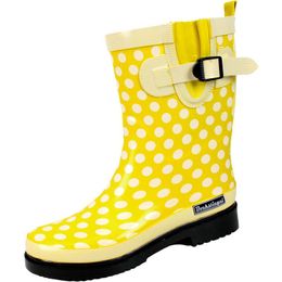 Bockstiegel Damen Regenstiefel Dorin-K gelb/multi Gr. 36 - Gelb