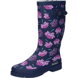 Bockstiegel - Damen Regenstiefel Lena dunkelblau/multi Gr. 37 - Blau