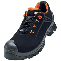Uvex 2 MACSOLE® Halbschuhe S3 schwarz, orange Weite 14 Gr. 35 - Schwarz