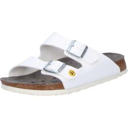 Arizona esd Pantolette weiß normale Weite Gr. 42 - Weiß - Birkenstock