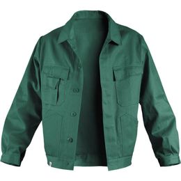 KÜBLER WORKWEAR Jacke grün 100%Baumwolle Gr. 90 - Grau