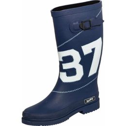 Damen Regenstiefel Simone dk.blau/weiß Gr. 37 - Blau