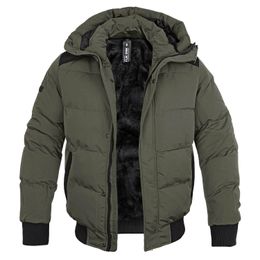 Poolman Winterjacke Melford mit Kunstfellfutter oliv, Gr&ouml;&szlig;e S