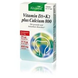 Alsiroyal Vitamin D+K2 plus Calcium 800mg