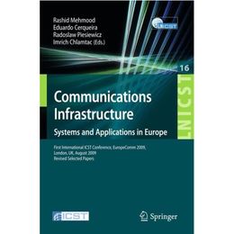Springer Communications Infrastructure, Systems and Applications, Kartoniert (TB)