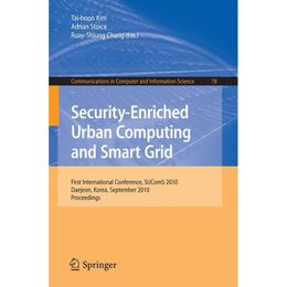 Springer Berlin Heidelberg Security-Enriched Urban Computing and Smart Grid, Kartoniert (TB)