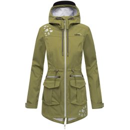 Marikoo Damen Softshelljacke Outdoor Funktionsjacke aus Wasserabweisendem Obermaterial Ulissaa