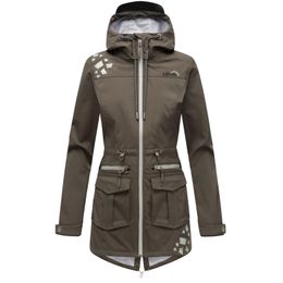 Marikoo Damen Softshelljacke Outdoor Funktionsjacke aus Wasserabweisendem Obermaterial Ulissaa