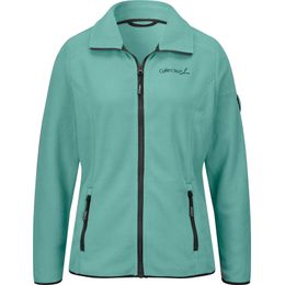 CR&Eacute;ATION L Damen Fleecejacke mit Stickerei jadegr&uuml;n Gr&ouml;&szlig;e 42