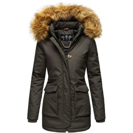 Navahoo Damen Edler Wintermantel Parka mit edlem Fellimitat Schneeengel Princess