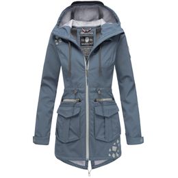 Marikoo Damen Softshelljacke Outdoor Funktionsjacke aus Wasserabweisendem Obermaterial Ulissaa