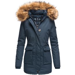 Navahoo Damen Edler Wintermantel Parka mit edlem Fellimitat Schneeengel Princess